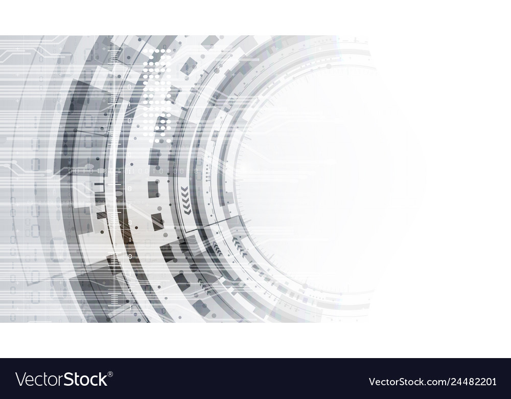 Technological system encryption future hud cyber Vector Image