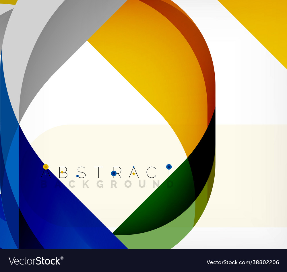 Abstract square shape with overlapping waves Vector Image