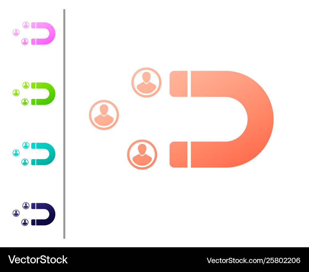 Coral customer attracting icon isolated on white Vector Image