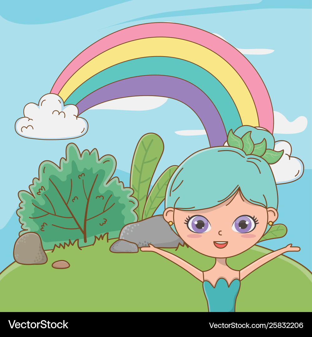 Fairy cartoon fairytale design Royalty Free Vector Image