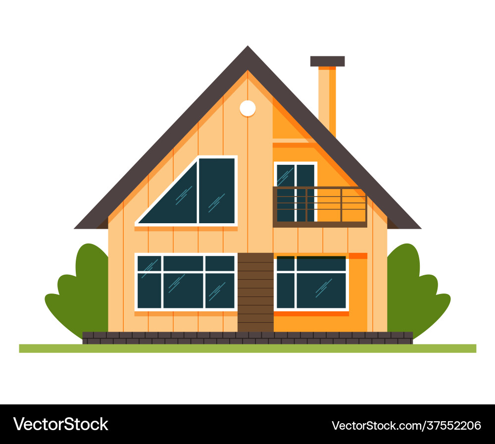 House houses exterior Royalty Free Vector Image