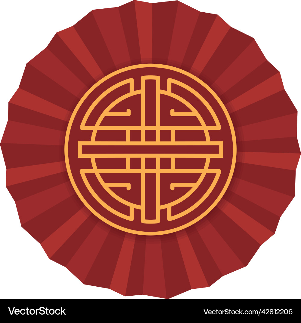 Mid autumn fan decoration Royalty Free Vector Image