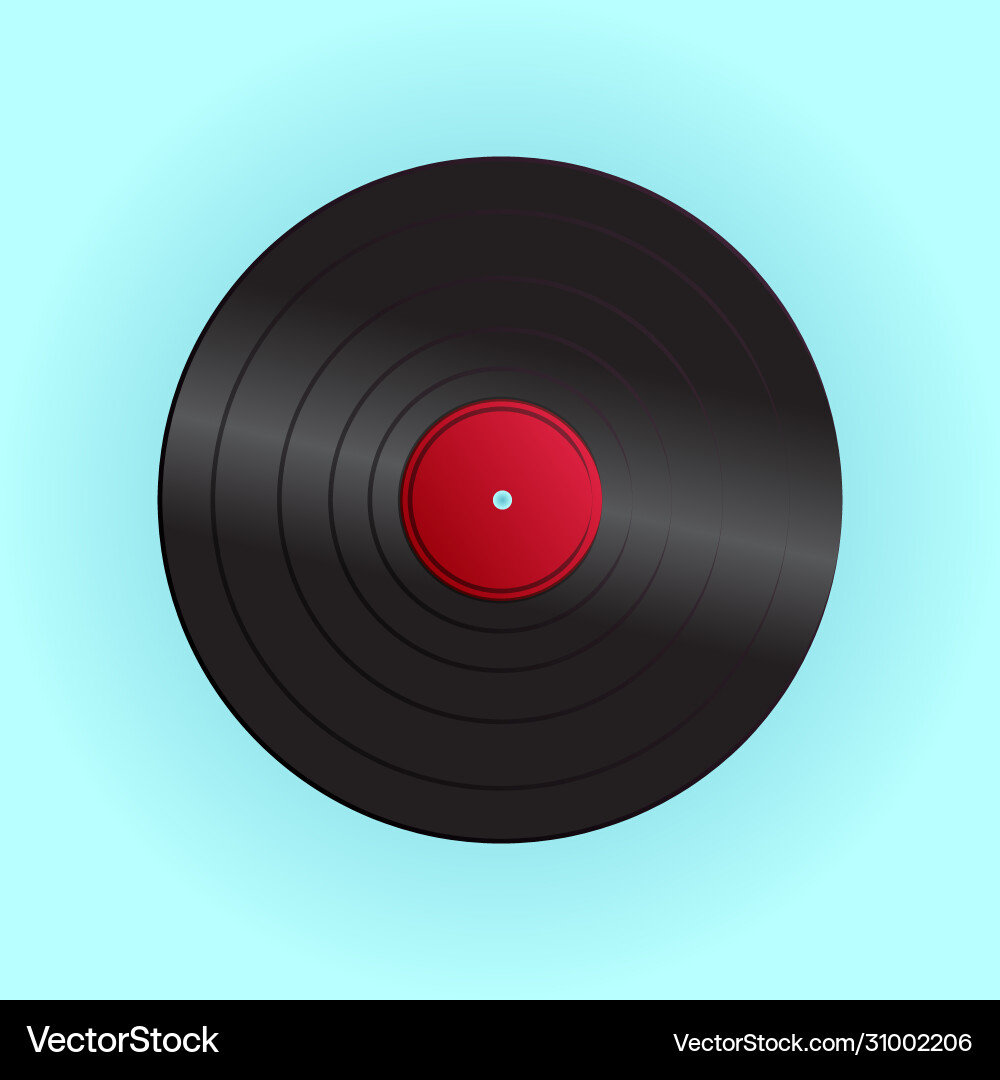 Old beautiful retro hipster vinyl record Vector Image