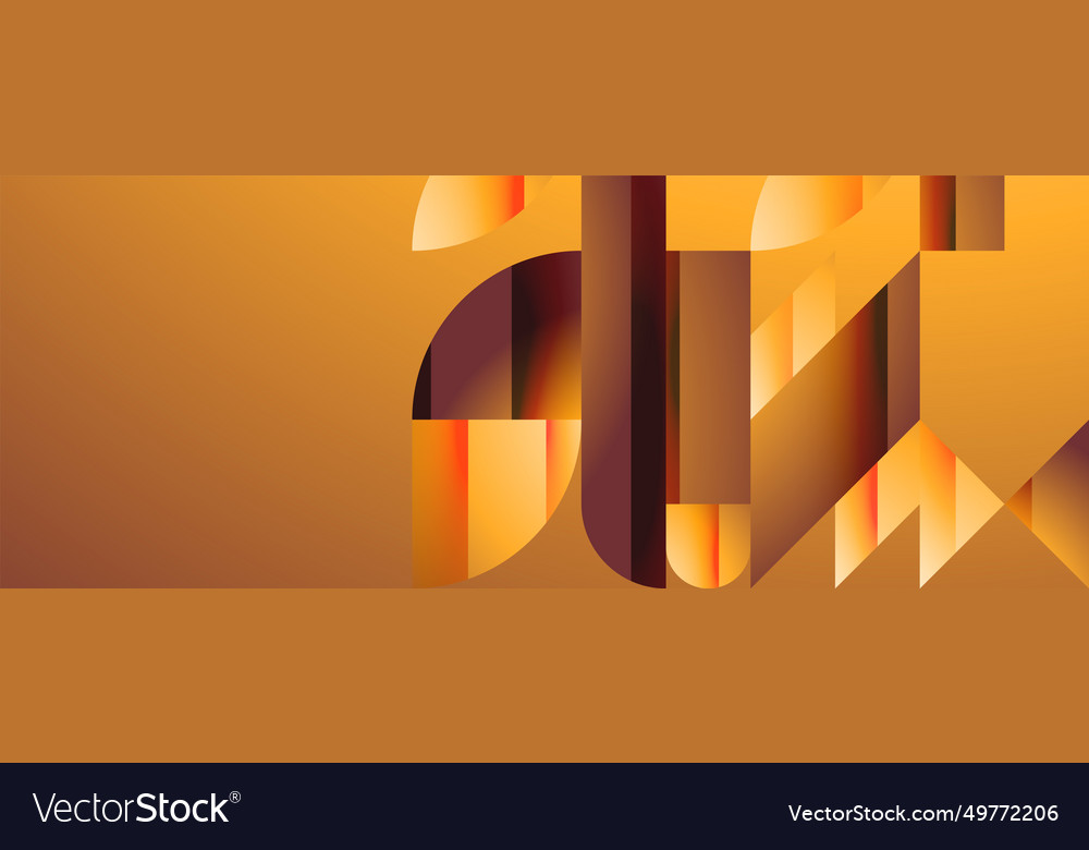 Simple geometric forms - dynamic geometric Vector Image