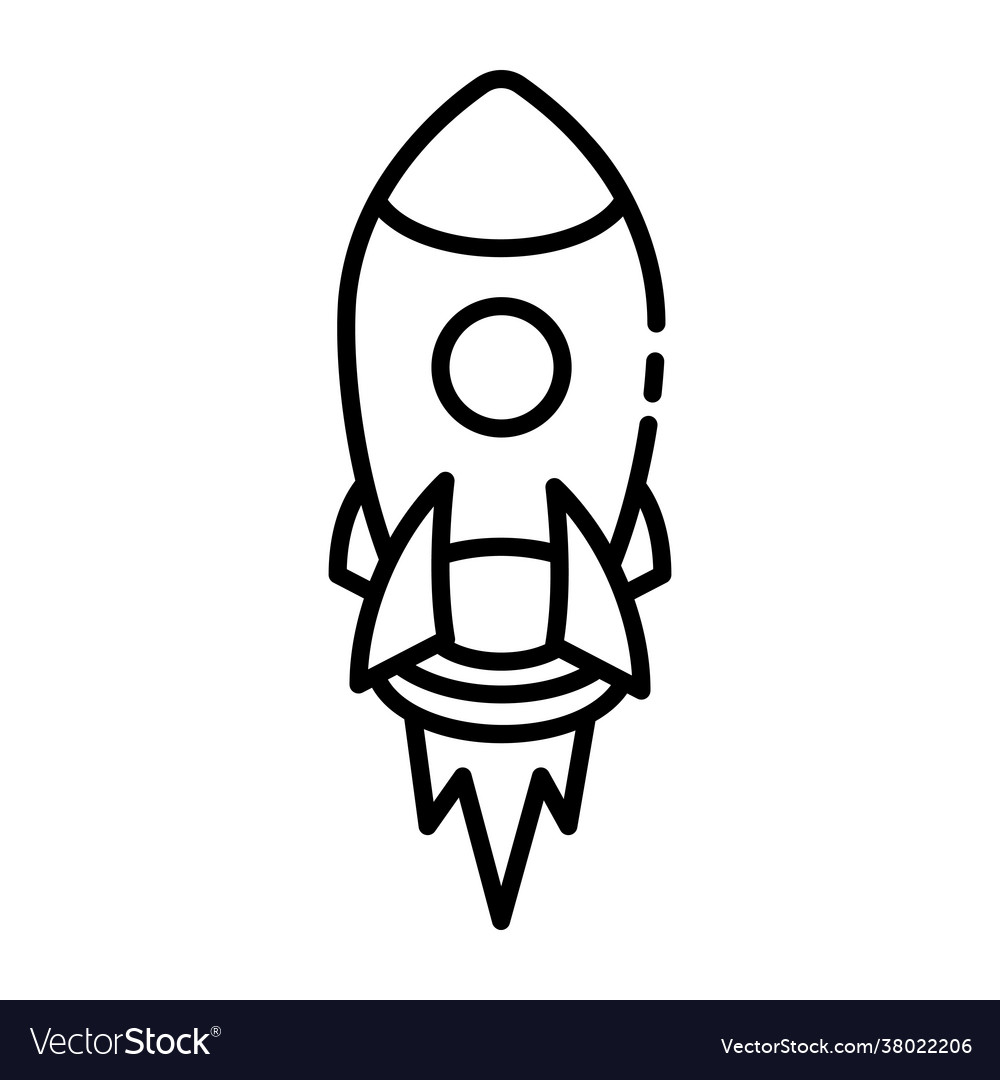 Space rocket Royalty Free Vector Image - VectorStock