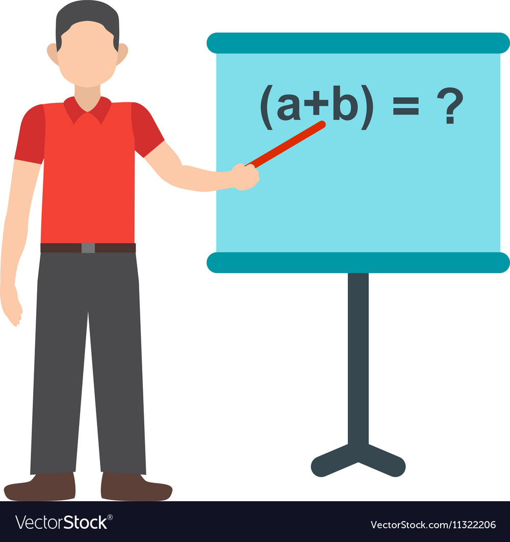 Teacher Teaching Royalty Free Vector Image - VectorStock