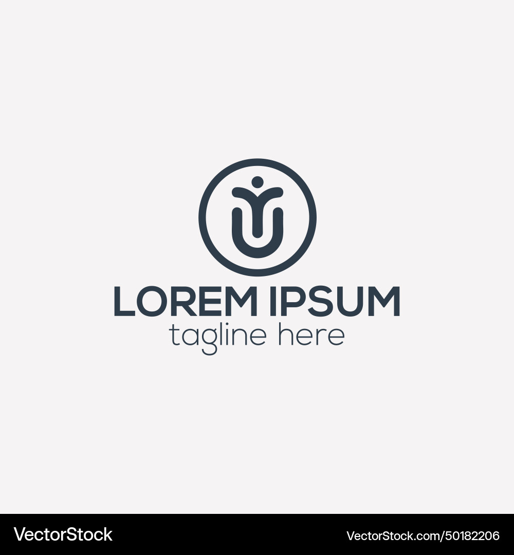 Ut or tu letter modern alphabets corporate logo Vector Image