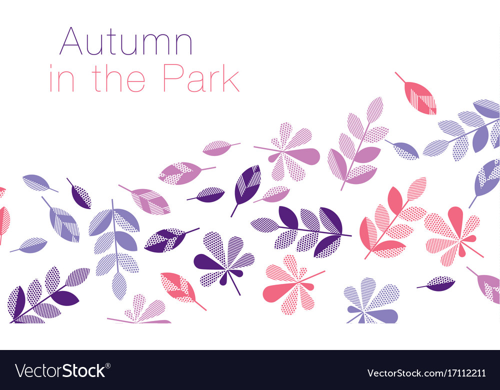 Abstract Geometry Style Autumn Royalty Free Vector Image