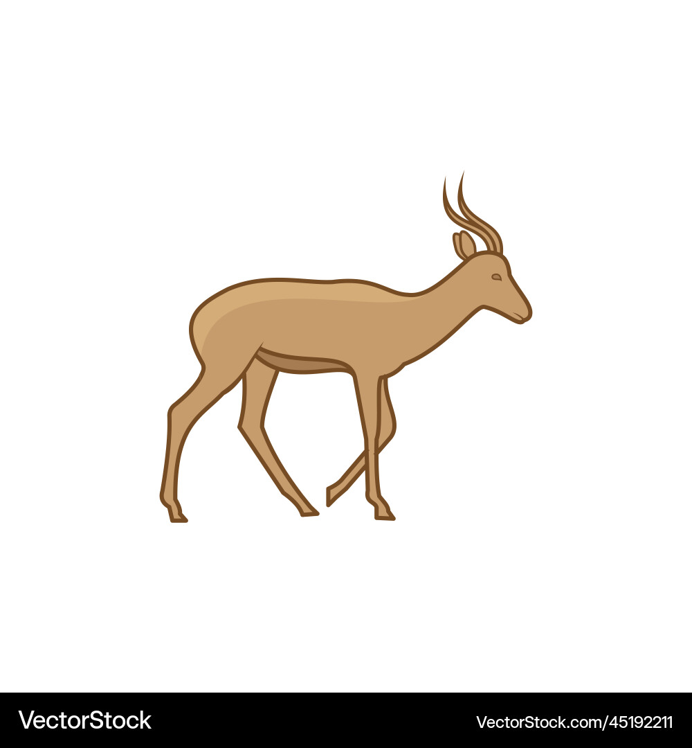 Deer logo template Royalty Free Vector Image - VectorStock