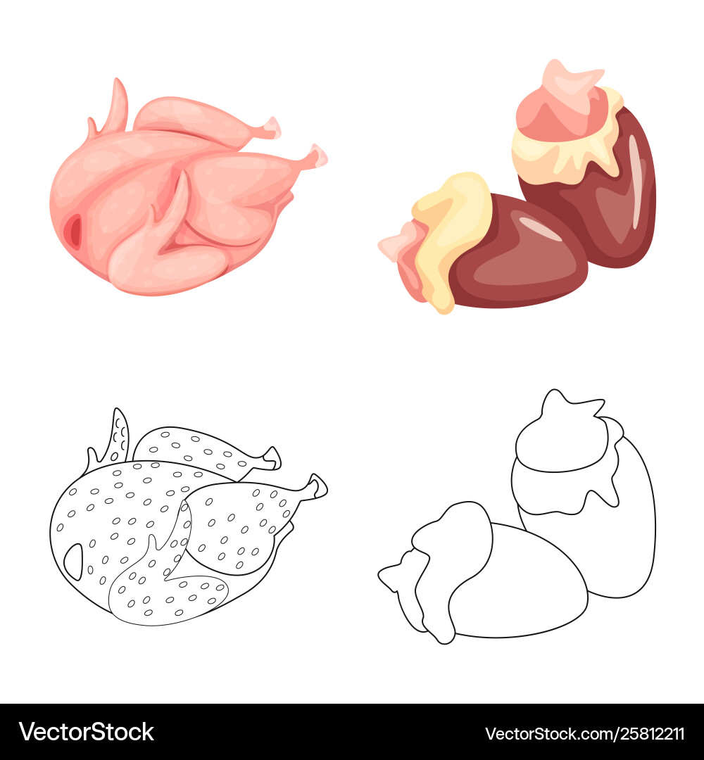 Design product and poultry icon Royalty Free Vector Image