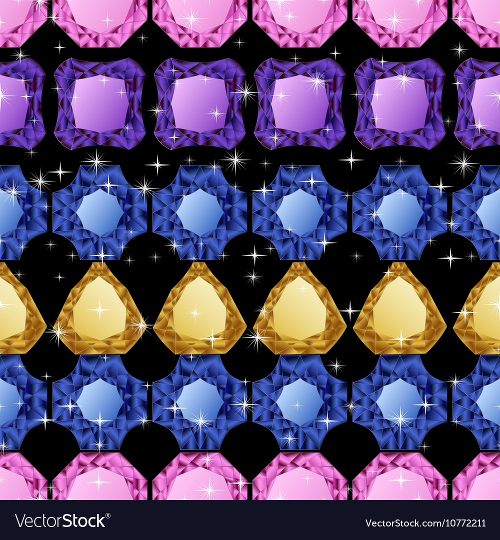 Diamonds seamless pattern Royalty Free Vector Image