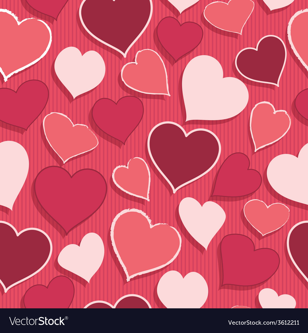 Heart pattern Royalty Free Vector Image - VectorStock