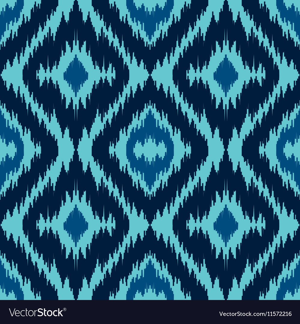 Ethnic blue seamless pattern Royalty Free Vector Image