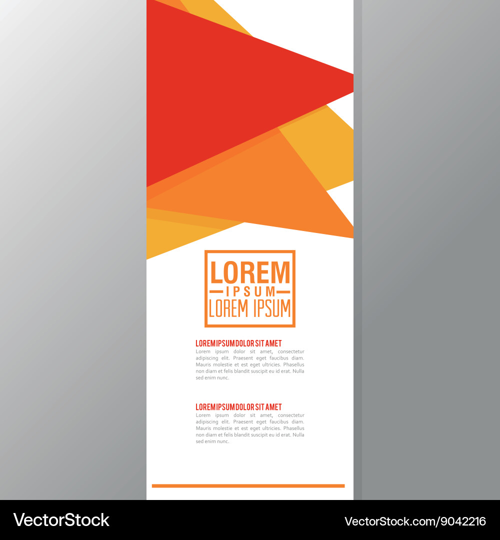 Flyer headline design paper icon colorful Vector Image