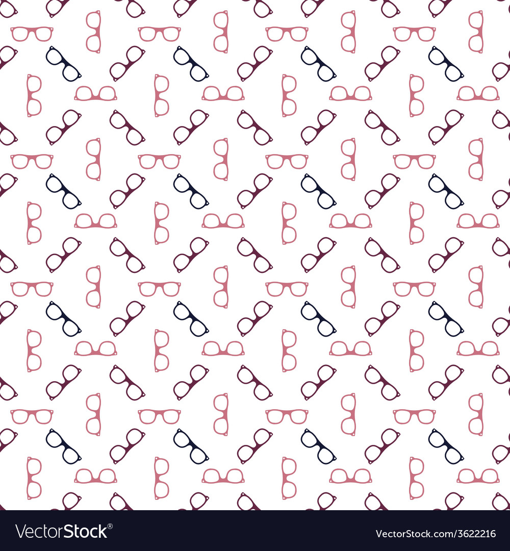 Glasses seamless pattern - spectacles texture Vector Image