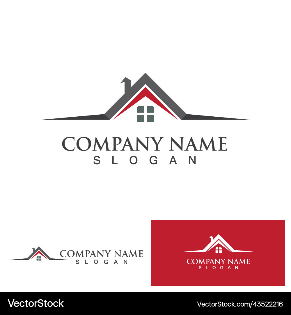 Home and building logo symbol Royalty Free Vector Image