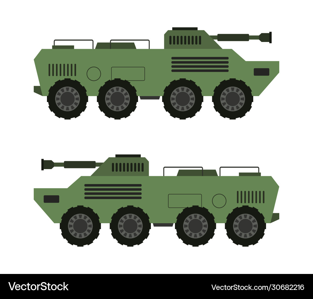 Main battle tank icon in on white background Vector Image