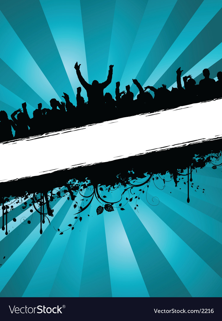 Party crowd Royalty Free Vector Image - VectorStock