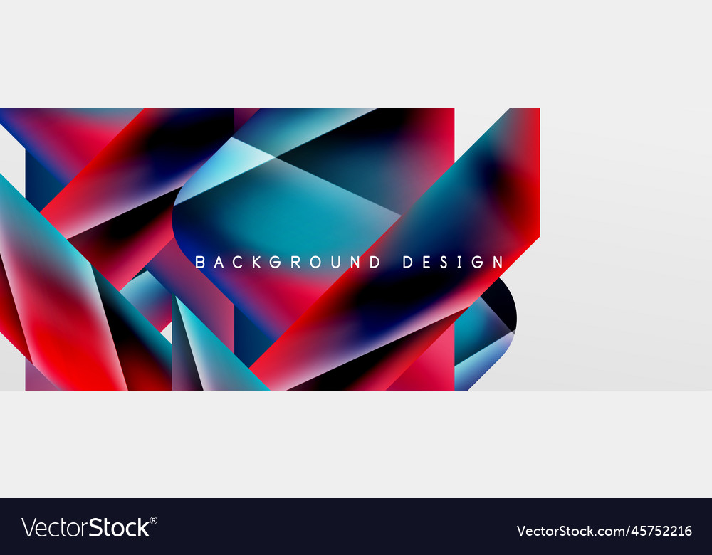 Triangle Fluid Color Gradient Abstract Background Vector Image