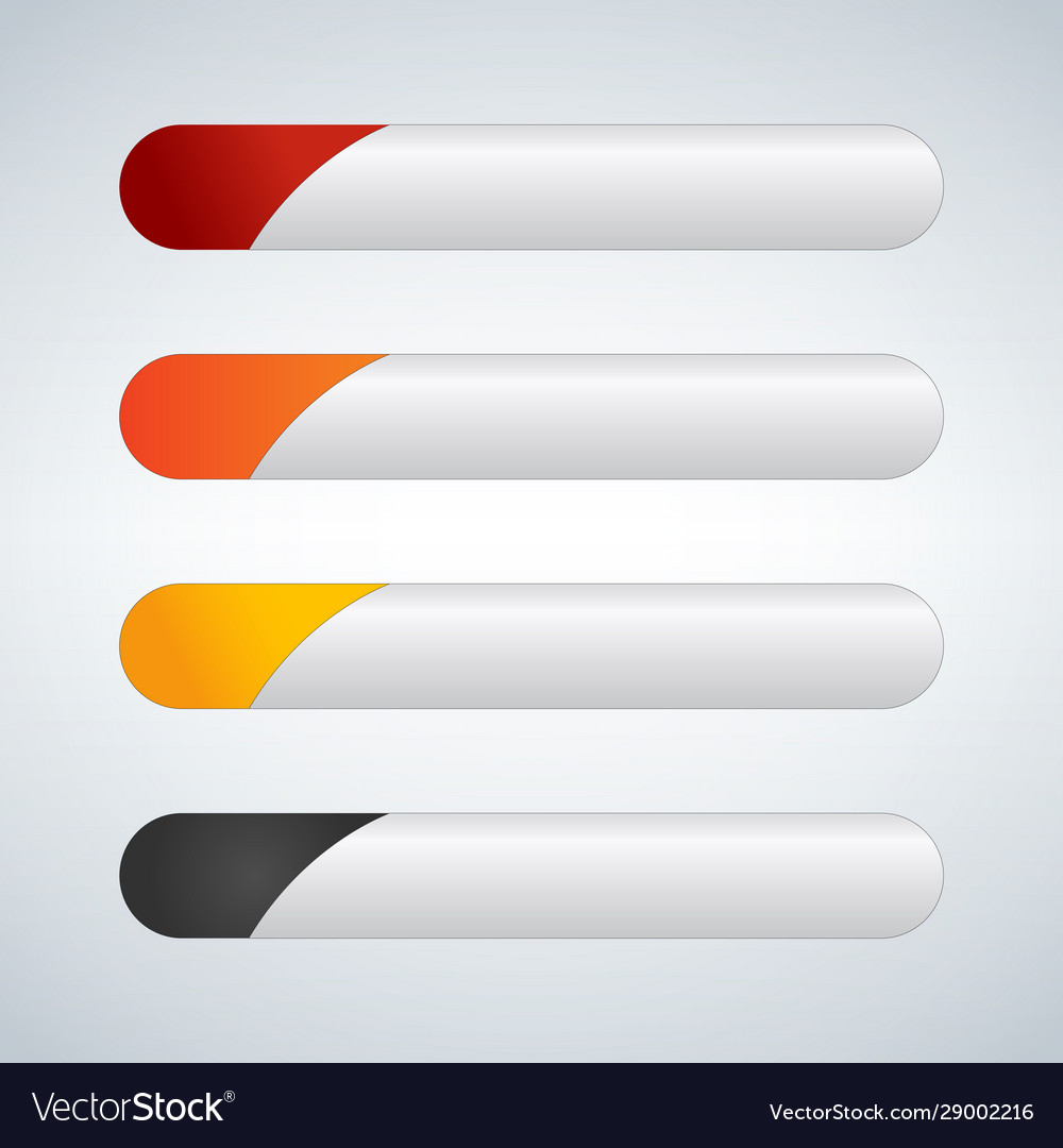 Web elements button set Royalty Free Vector Image