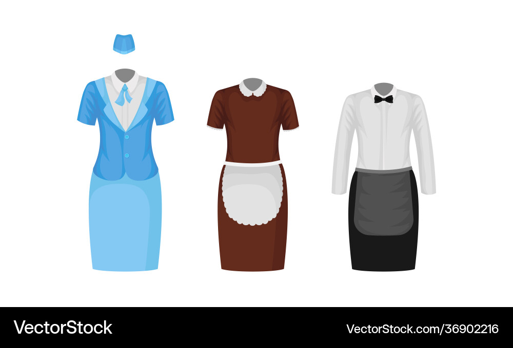 Workwear or professional staff clothing Royalty Free Vector