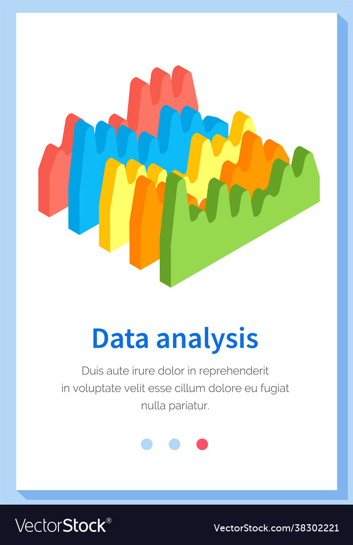 Analyze statistical indicators business data Vector Image