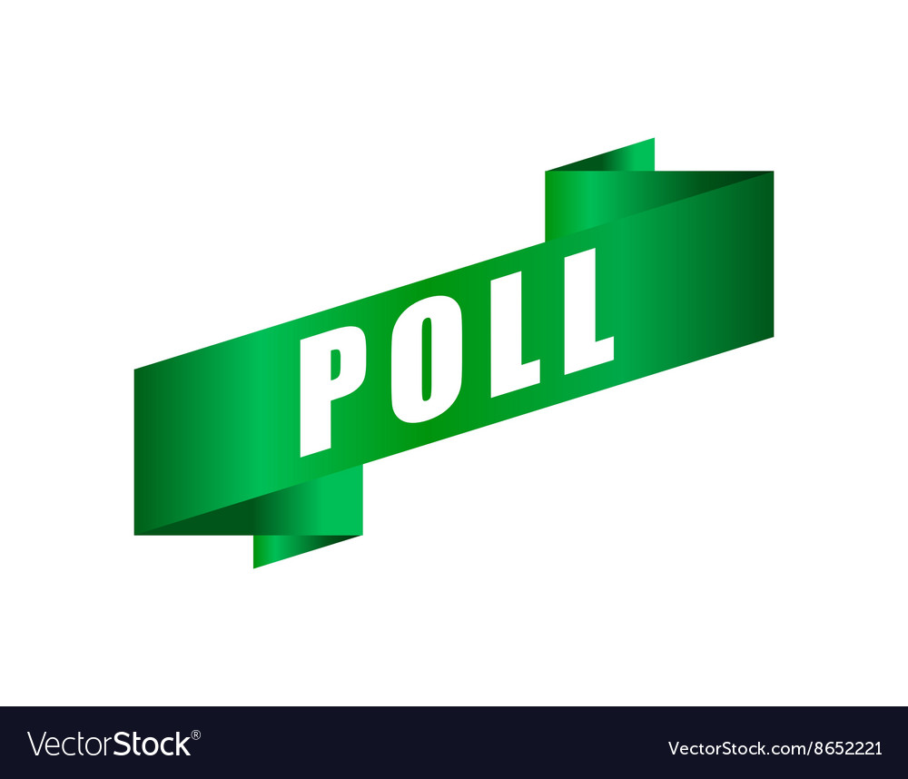 Banners with text poll Royalty Free Vector Image