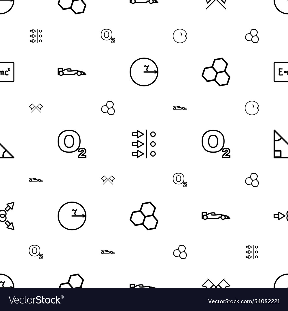 Formula icons pattern seamless white background Vector Image