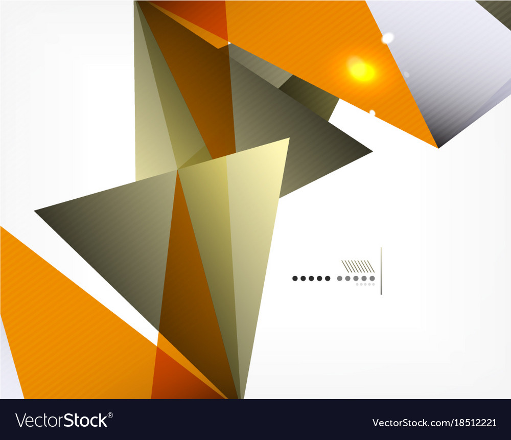 Geometrical Abstract Triangle Background Vector Image