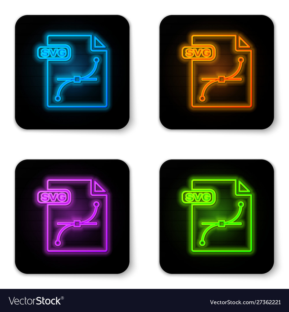 Glowing neon svg file document download svg Vector Image Glowing neon svg file document download svg Vector Image