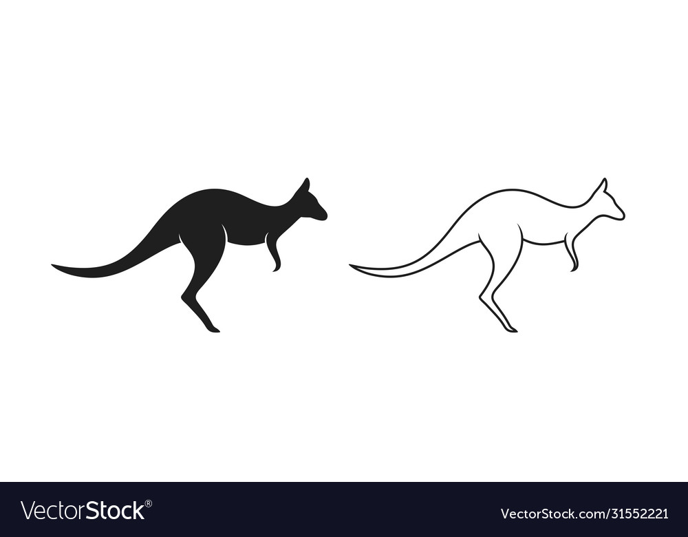 Kangaroo Royalty Free Vector Image - VectorStock
