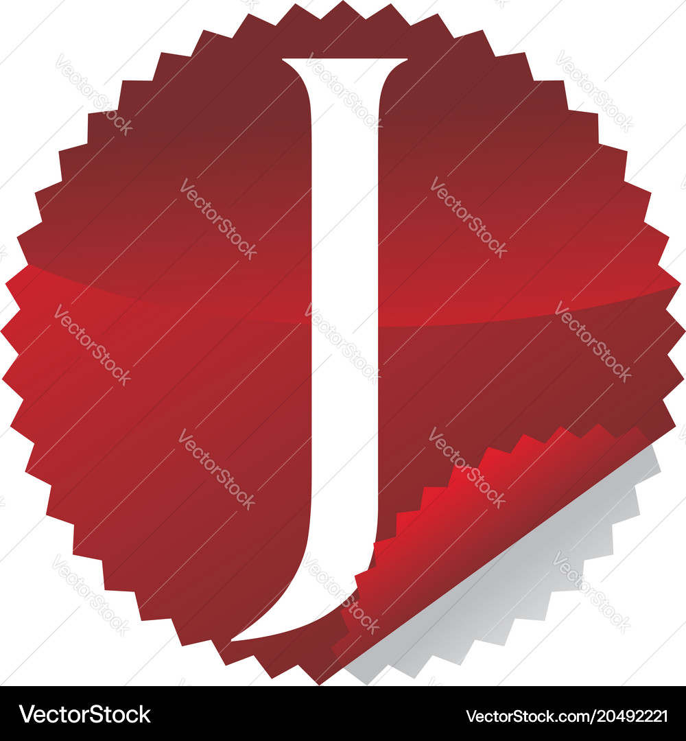 Modern solution letter j Royalty Free Vector Image