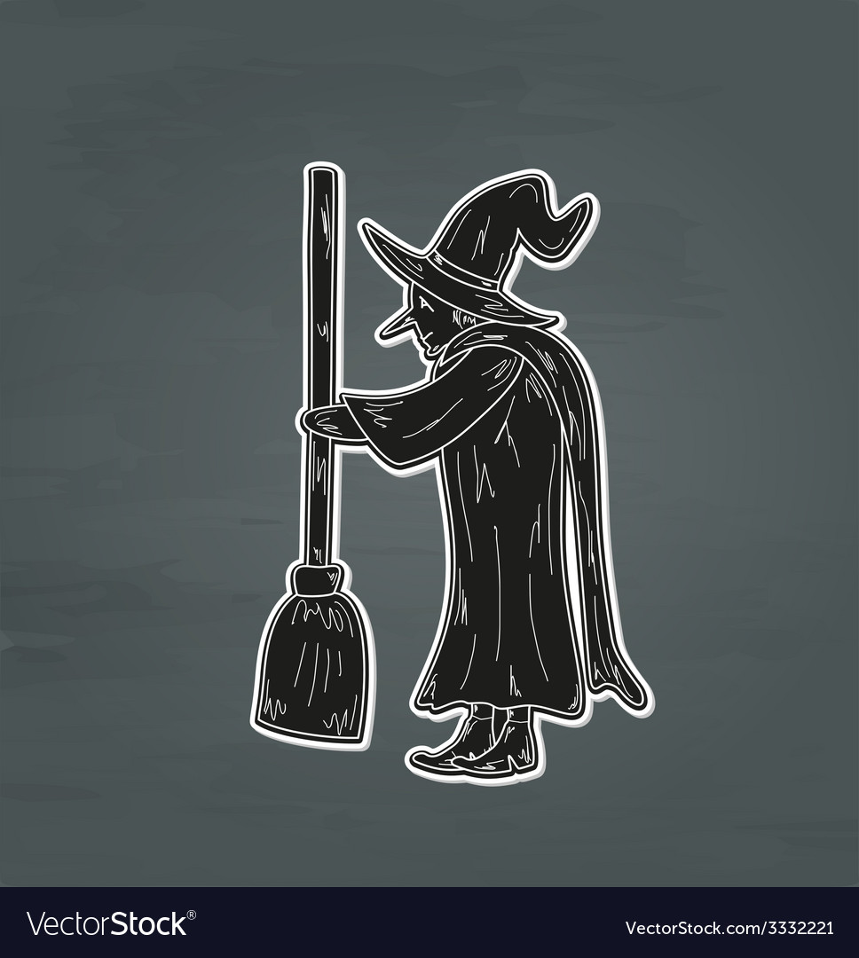 Old witch Royalty Free Vector Image - VectorStock