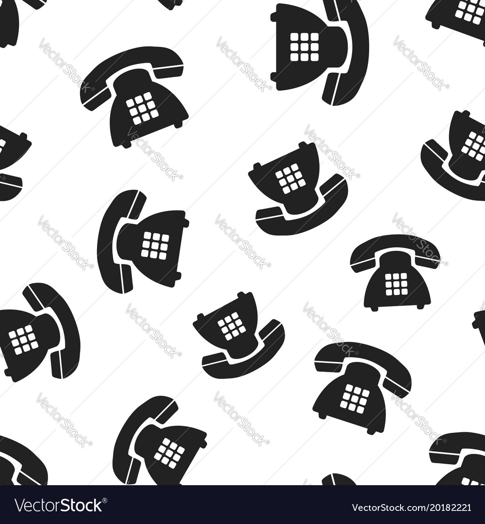 Phone seamless pattern background business flat Vector Image
