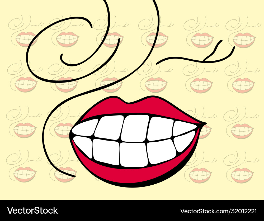 Smiling emoticon with happy eyes and rosy cheeks Vector Image