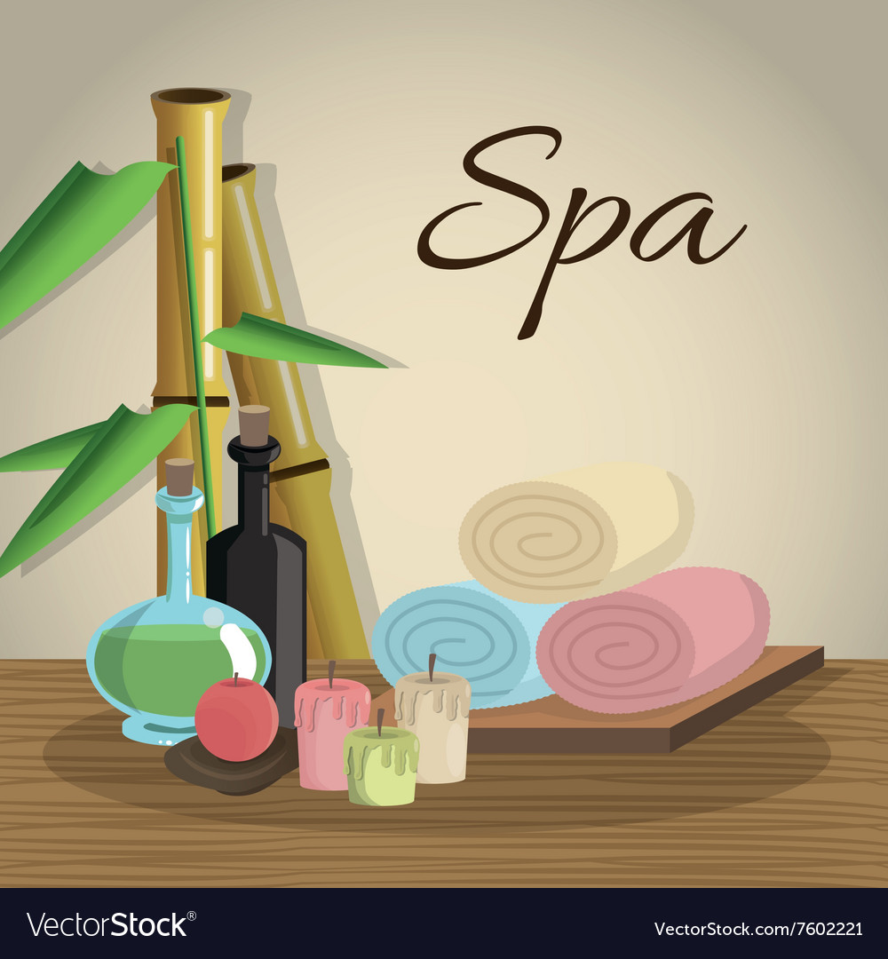 Spa center design Royalty Free Vector Image - VectorStock