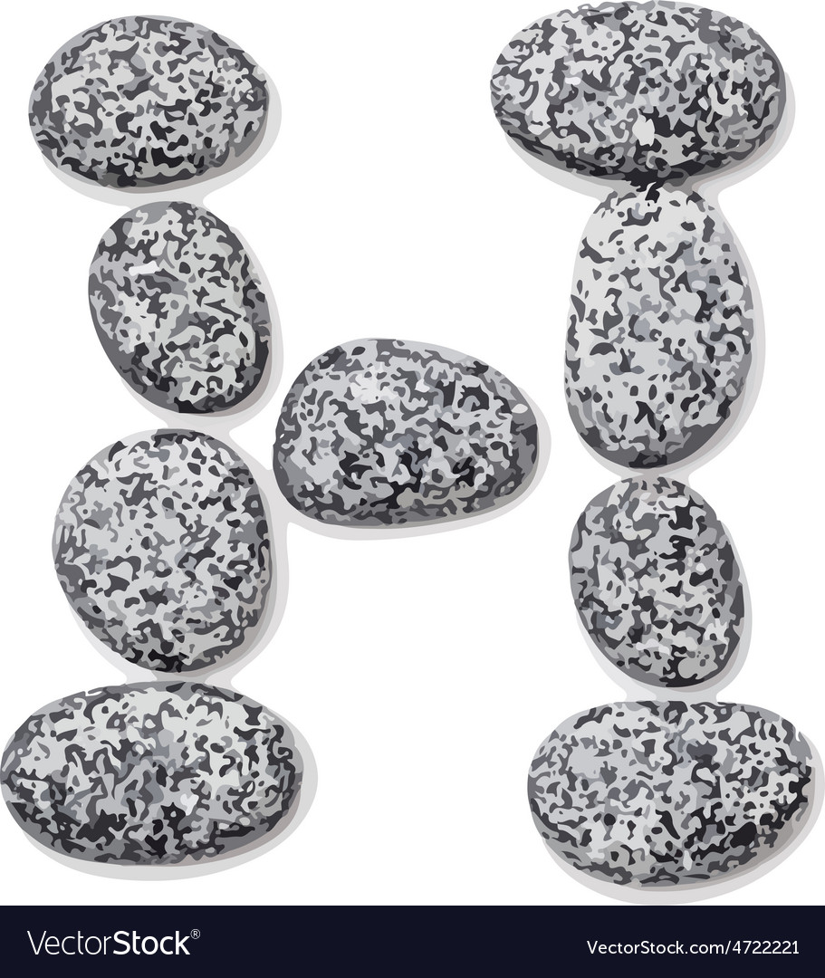 Stone font Royalty Free Vector Image - VectorStock