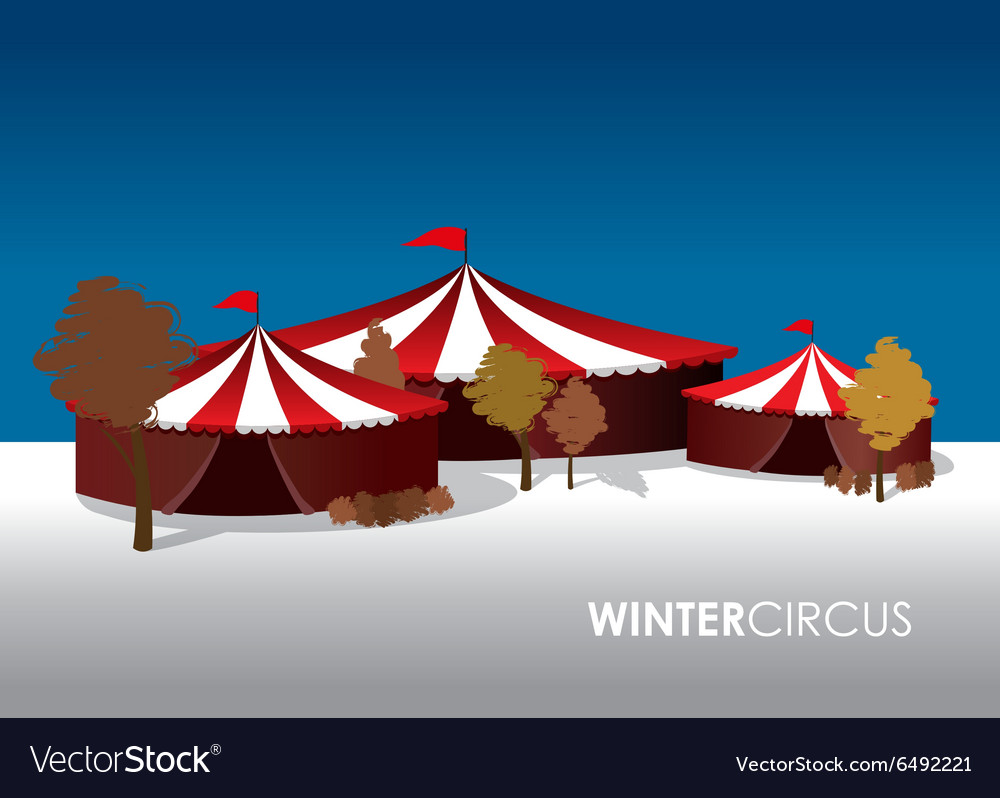 Winter circus Royalty Free Vector Image - VectorStock