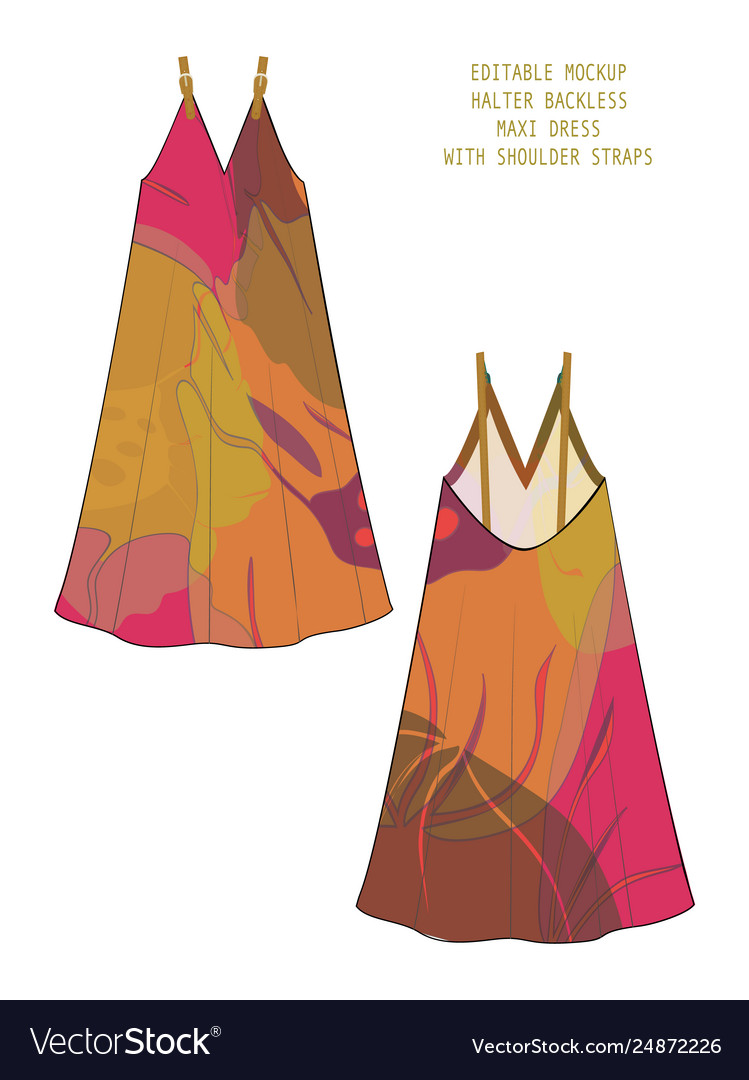 Customizable garment template Royalty Free Vector Image