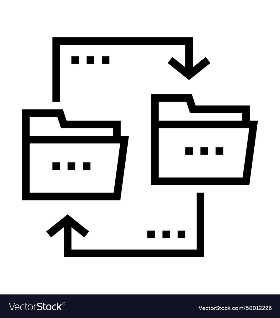 Data sharing icon Royalty Free Vector Image - VectorStock
