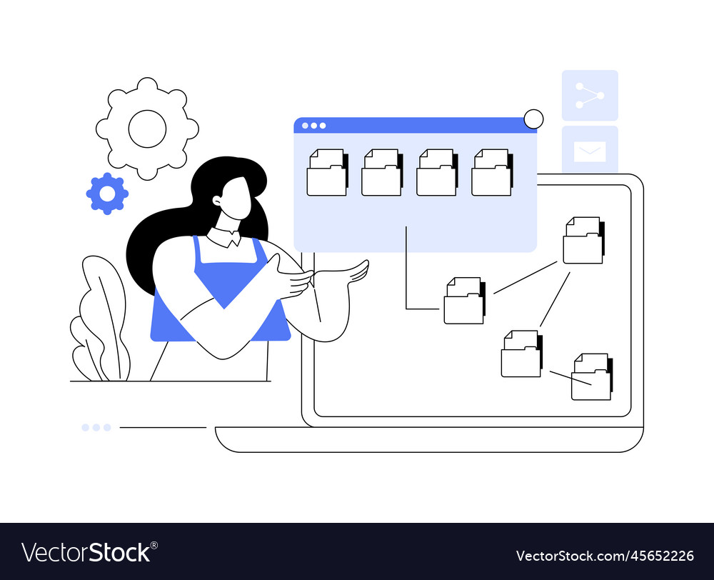 Document management soft abstract concept Vector Image Document management soft abstract concept Vector Image