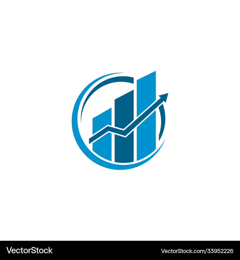 Financial advisors logo design template icon Vector Image