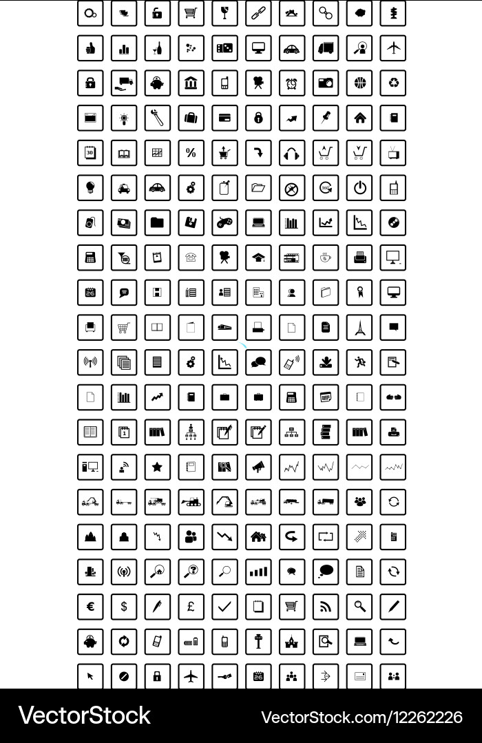 Set of universal icons Royalty Free Vector Image