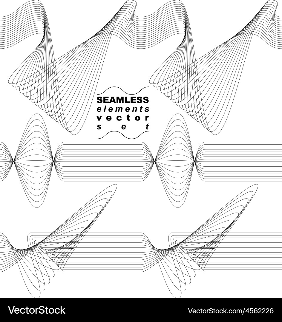 Sophisticated 3d curve decoration clear eps8 Vector Image
