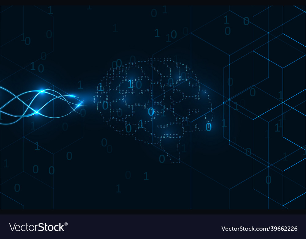 Wired brain Royalty Free Vector Image - VectorStock