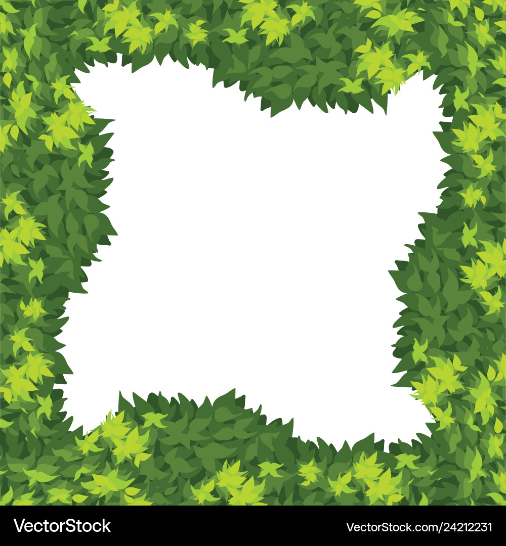 A nature green border Royalty Free Vector Image