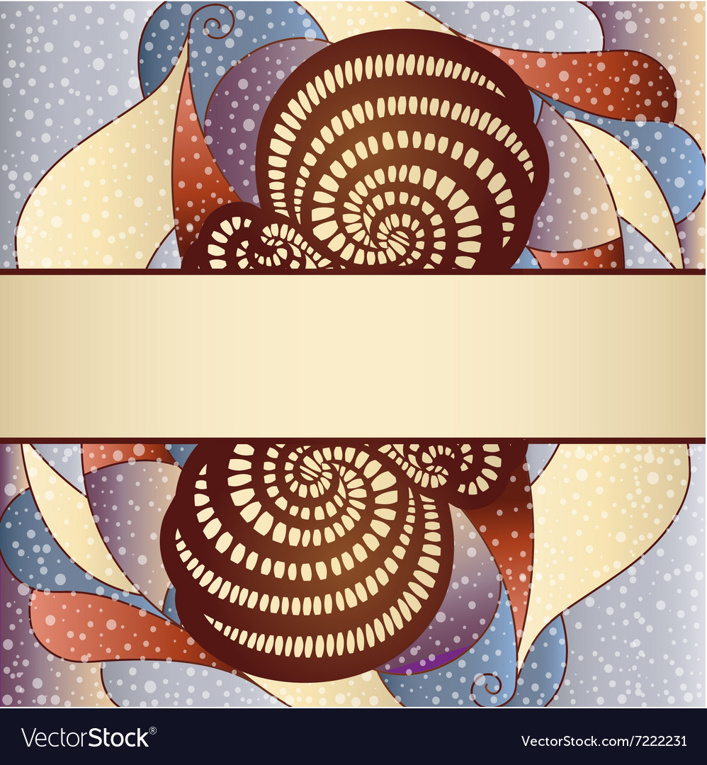 Background with frame Royalty Free Vector Image