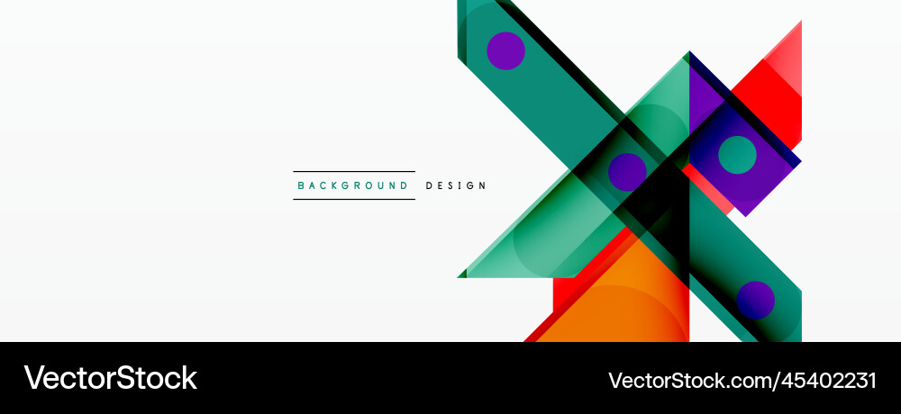 Bright colorful straight lines geometric abstract Vector Image