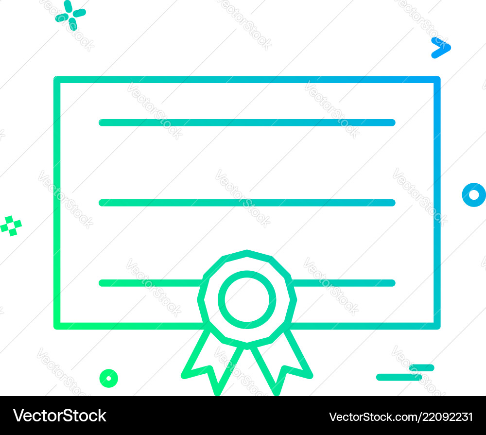 Card ribbon icon design Royalty Free Vector Image
