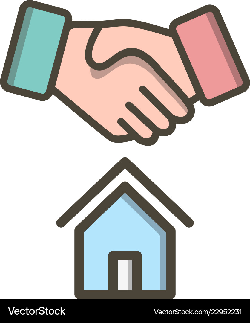 House deal icon Royalty Free Vector Image - VectorStock